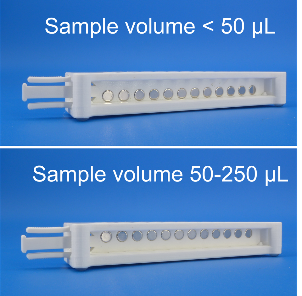 Magnetic rack for DNA, RNA, protein purification, for PCR tubes (100 ...
