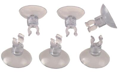 Airline tubing clips/suction cups x6 Clear underwater safely holds ...
