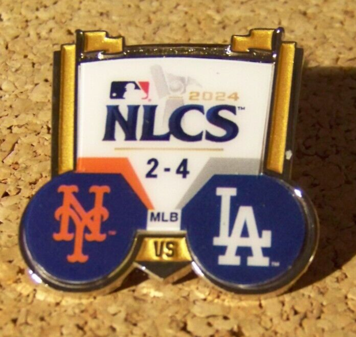 2024 Mets Dodgers NLCS pin w/ scores LA Los Angeles NY New York MLB FREE SHIP | eBay