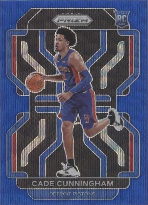 2021-22 Panini Prizm - Cade Cunningham #282 Blue Wave Prizm (RC) for ...