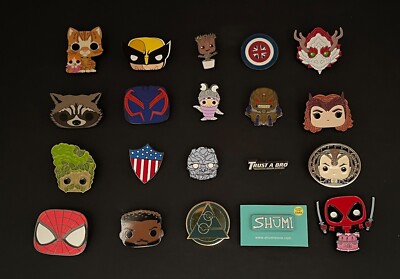Funko Pop Enamel Pins Marvel Collector Corps Exclusives You Pick Volume ...