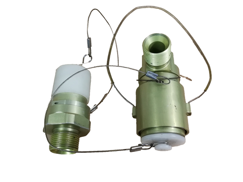 Set of Aluminium MOD Aircraft Flat Face QR Quick Release Coupling 3/4 ...