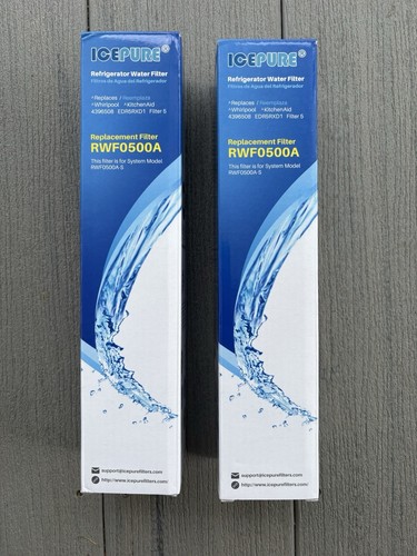 LOT 2 ICEPURE RWF0500A Refrigerator Water Filter Replacement - BRAND ...
