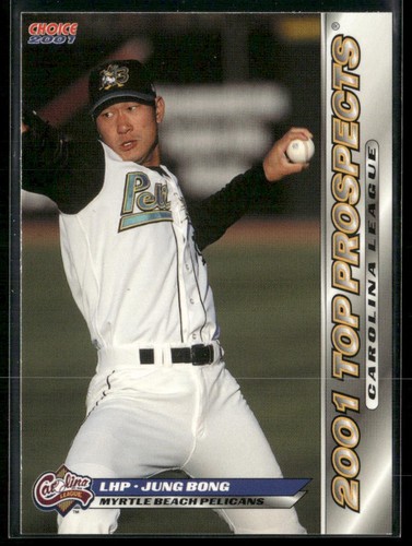 Jung Bong 2001 Carolina League Top Prospect Set | eBay