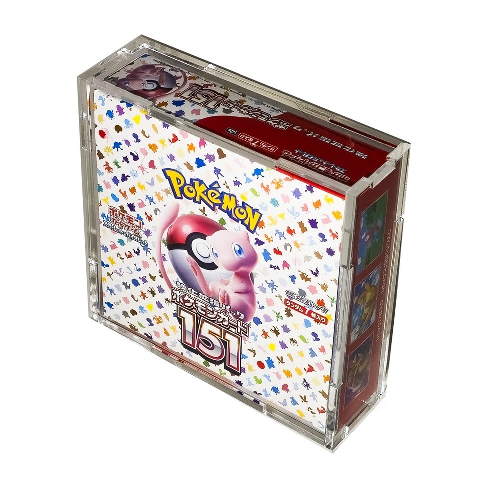 Acrylic Display Case for Pokemon 151 Japanese Booster Box UV Protection ...