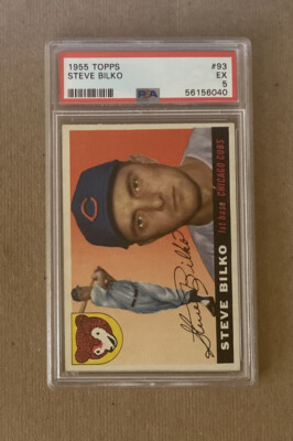 1955 Topps Baseball Steve Bilko Chicago Cubs Card #93 PSA 5 | eBay