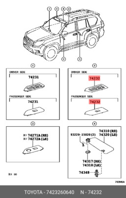 Genuine OE glass lifter switch unit, 7423260640 for TOYOTA 74232-60640 ...