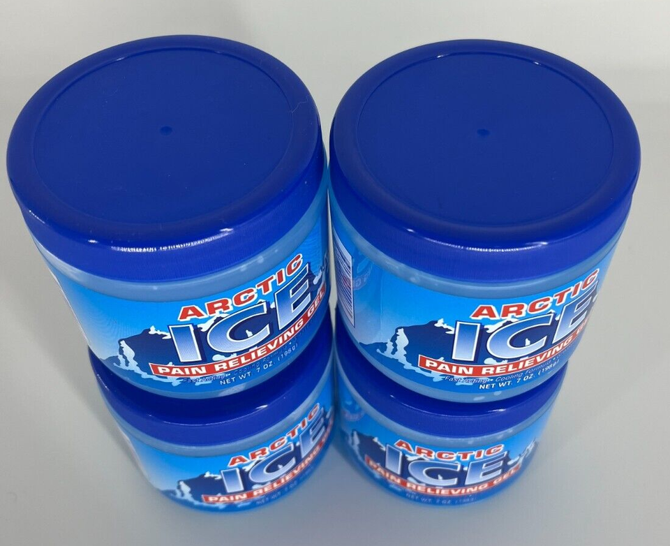 Arctic Ice 4x LOT: Analgesic Relieving Gel: Menthol Cooling Back Pain ...