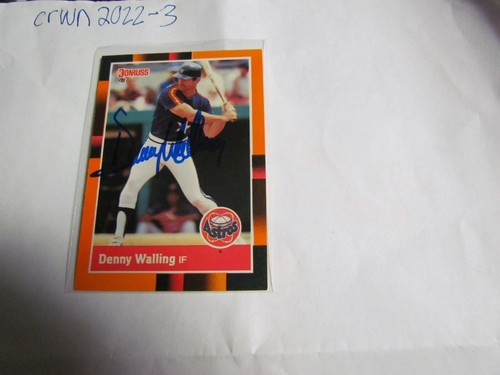 1984 Donruss Denny Walling Signed Baseball Card | eBay