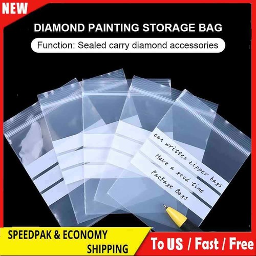 100pcs/lot Self-Seal Storage Bags Clear Plastic Writable Reclosable ...