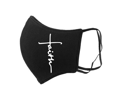 CUSTOM FAITH Cross Face Mask,Christian, Jesus, Religious, Washable Face ...