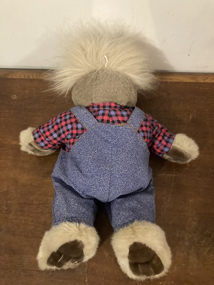 Vintage Real Talking Bubba Bear Plush Toy By Tyco Untested with Glasses ...