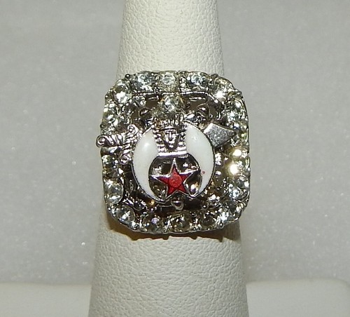 Vtg Masonic Crescent Moon Sword Shriner Rhinestone Ladies Costume ...