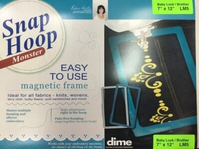 Dime Snap Embroidery Hoop Monster 7"X12" LM5 Dream Maker, Dream Weaver ...