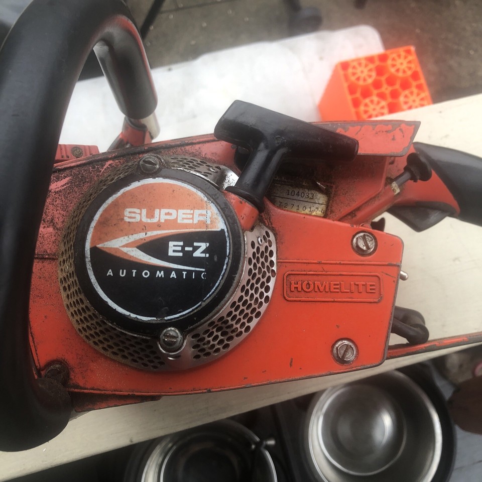 Vintage Homelite Super EZ Automatic Chainsaw with Power Head Does Run ...