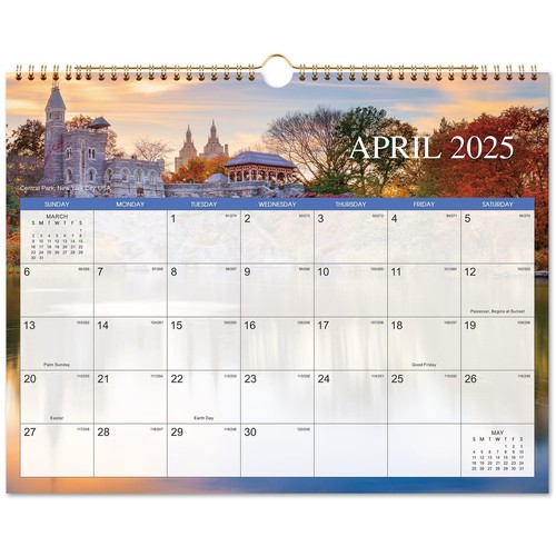 2025 Calendar - 2025 Wall Calendar Jan. 2025 - Dec. 2025 15" x 12" 12 ...