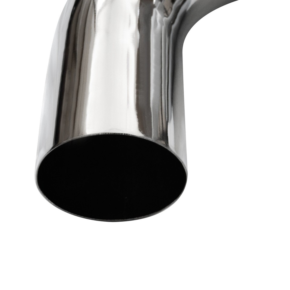 4 Inch Chrome 90 Degree Exhaust Elbow Pipe 4"ID X 12" Arms Length Tube ...