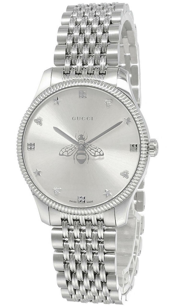 Gucci+G-Timeless+Women%27s+Silver+Dial+Watch+YA1264153 for sale online | eBay