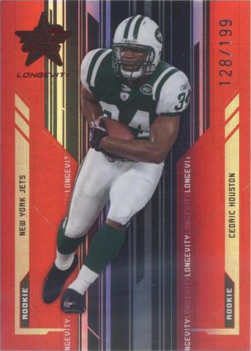 2005 Leaf Rookies & Stars Longevity - Rookie Cedric Houston #210 Ruby ...