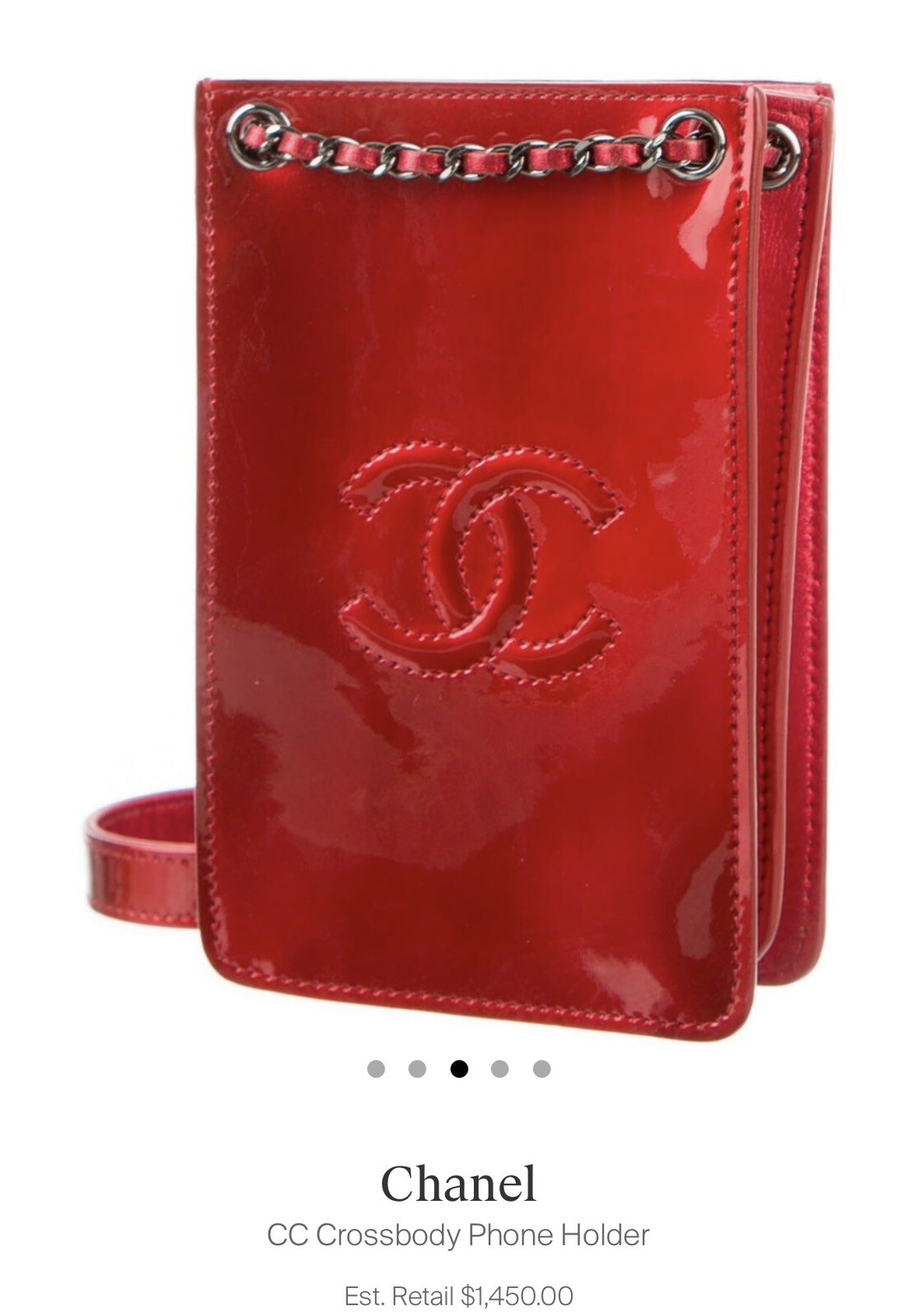 authentic chanel red crossbody bag - Gem