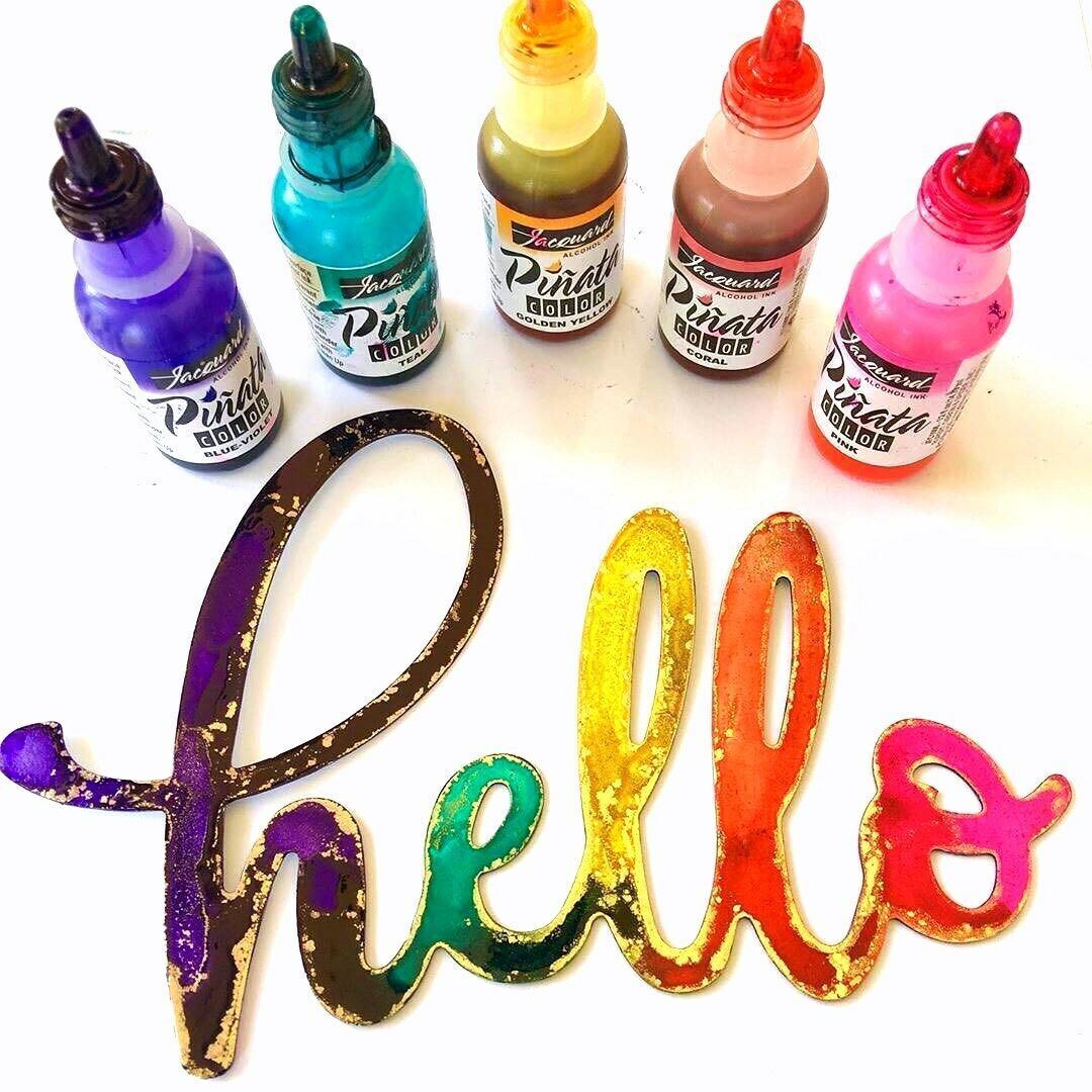9pk Jacquard Pinata Alcohol Inks Set Overtones New Colours! For Glass ...