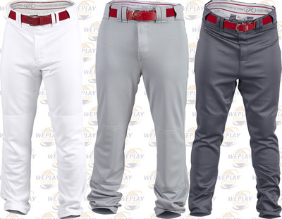 Rawlings PPU140 Plated Plus Adult Open Bottom Baseball Pants Unhemmed ...