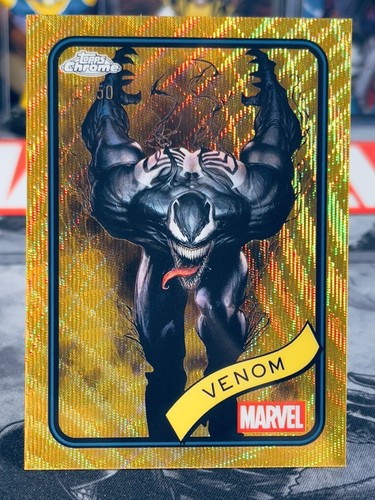 2025 Topps Chrome Marvel Venom Gold Refractor /50 | eBay