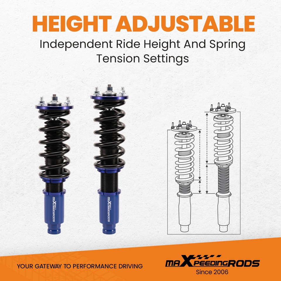 MaXpeedingrods Street Coilovers For Honda Accord DX/EX/LX 90-97 Acura ...