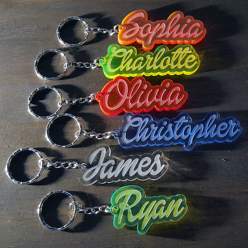 Personalised FROZEN KEYRING KEYCHAIN GIFT ANY NAME SCHOOL BAG TAG WORD ...