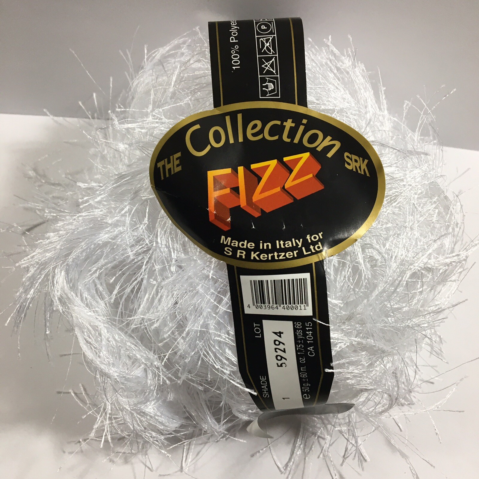 SR Kertzer SRK Collection Fizz Eyelash Yarn Color 1 White 50gr 66yds | eBay