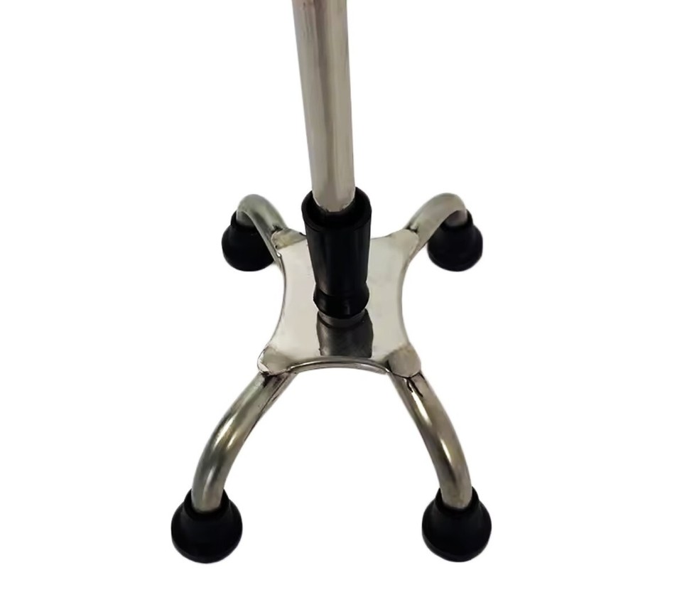 Small Quad Base Cane Walking Stick Cane Ferrules Height Adjustable 4 ...