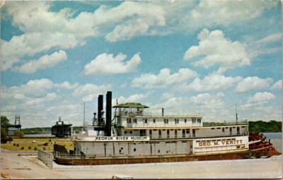 Postcard The Towboat George M Verity River Museum Keokuk Iowa Chrome | eBay