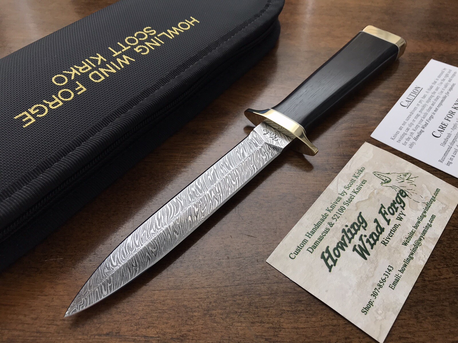 Scott Kirko ( Howling Wind Forge ) Custom Fixed Blade Knife Dagger ...