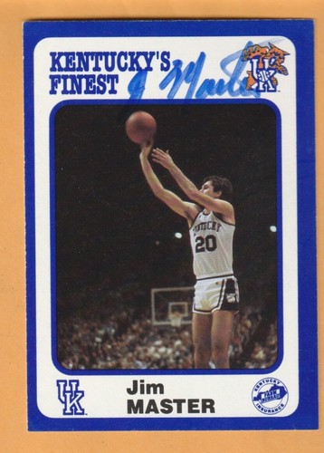 Jim Master Kentucky Wildcats AUTO Signed 1988 Card #224 Fort Wayne ...