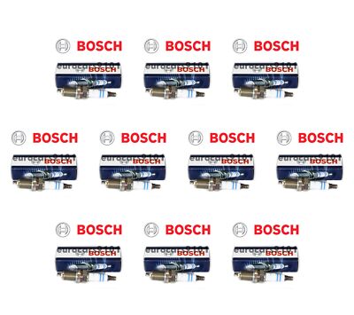 Set of 10 Saab 9-3 Bosch Spark Plugs FR6KPP33X+ 12787099 | eBay