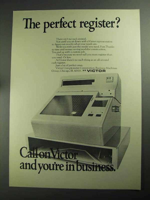 1968 Victor Comptometer Ad - The Perfect Register? | eBay