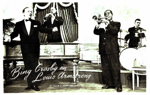 Bing Crosby-Louis Armstrong Original-Postkarte- Postcard No. 1828 D | eBay