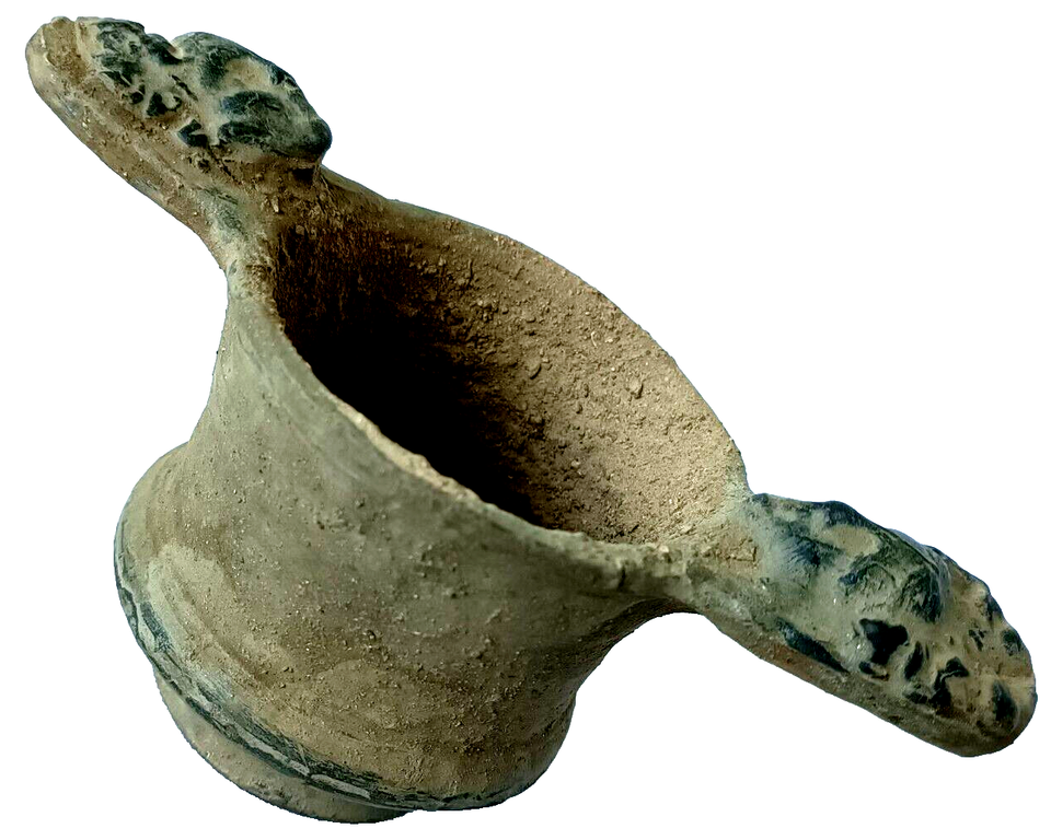 300 BC Ancient Roman Legionary Pottery Terracotta Ceramic Drinking Mug ...