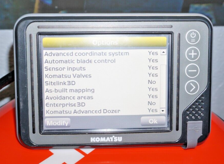 Komatsu 3DMC v.12.2 Monitor Machine Control Display Advanced Dozer ...
