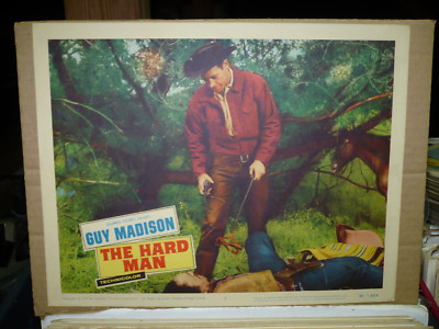 THE HARD MAN, orig 1957 LC #7 [Guy Madison stands over a rustler] | eBay