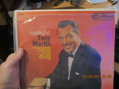 Tony Martin Collector LP "Tonight Tony Martin" CAmden Record | eBay