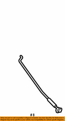 53440-47031 Toyota Support assy, hood 5344047031, New Genuine OEM Part ...