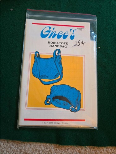Vintage 1985 Ghee's Hobo Tote Handbag Sewing Pattern Uncut | eBay