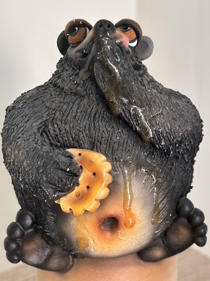 TODD J. WARNER SIGNED Whimsical HONEY BEAR Ceramic Bell, 1998-1999 | eBay