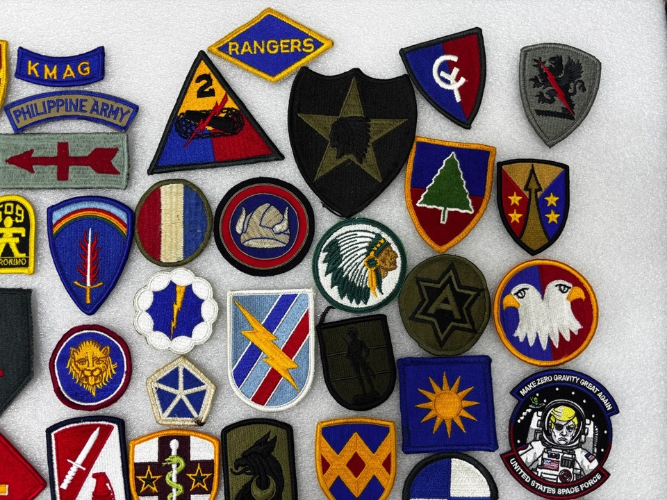 Lot #8 100 Mixed Military POST WW 2 Patches US Ship Only | eBay
