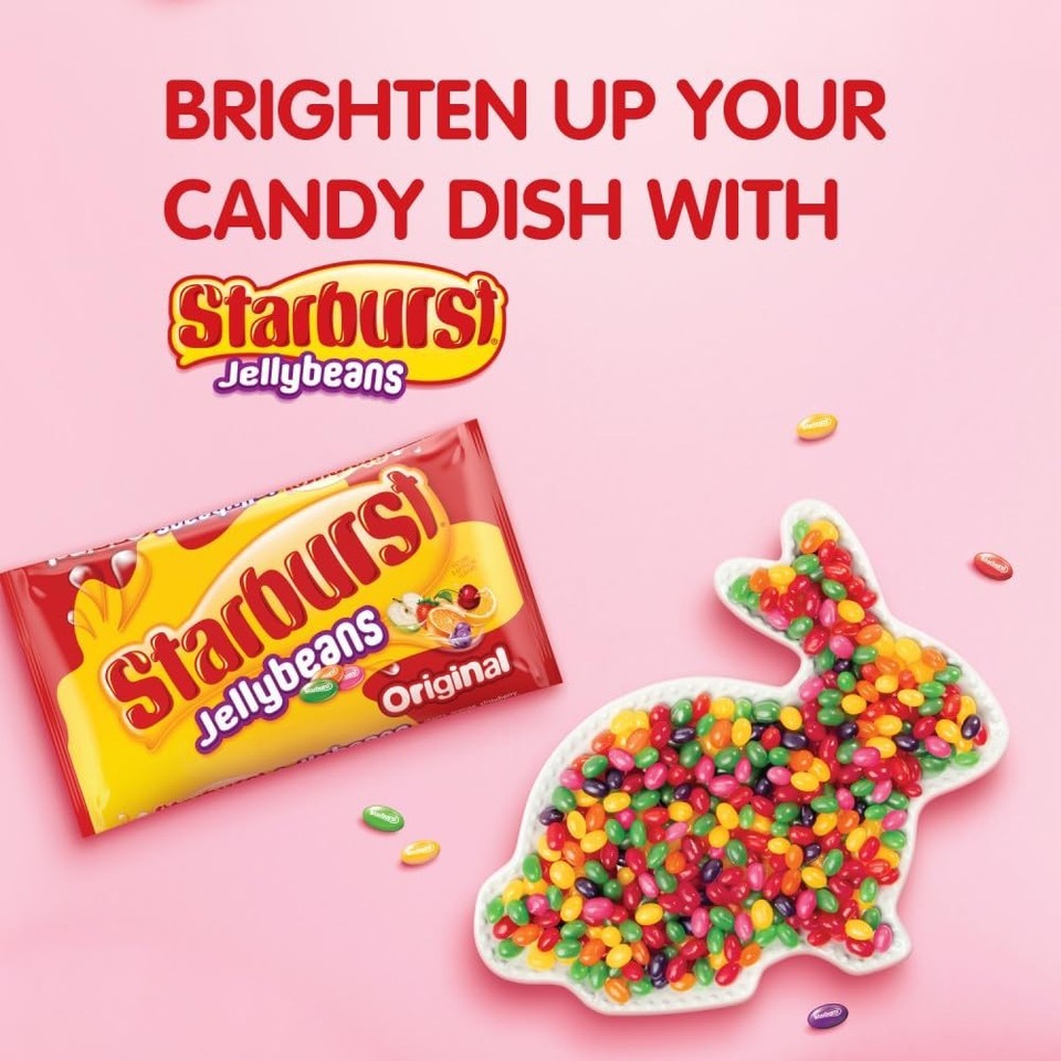 STARBURST Original Jelly Beans Easter Candy 14 oz Bag – Fruity Chewy ...