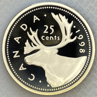 1998 CANADA 25 CENTS PROOF SILVER QUARTER KEY DATE COIN ☆ KEY DATE ☆ | eBay