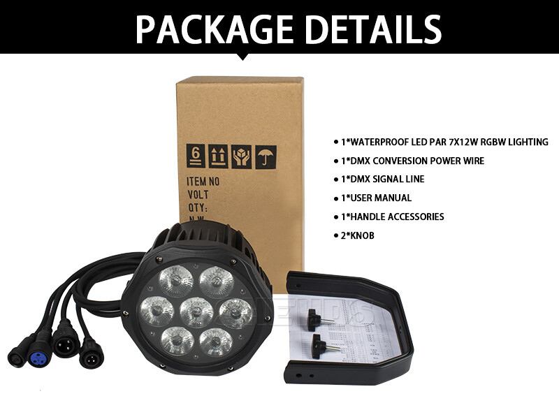 LED 7x18w Outdoor Par Stage Light RGBWA UV Waterproof IP65 Wash For ...