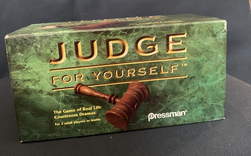 GAME: JUDGE FOR YOURSELF-PRESSMAN-COURTROOM DRAMA-2-6 PLAYERS | eBay