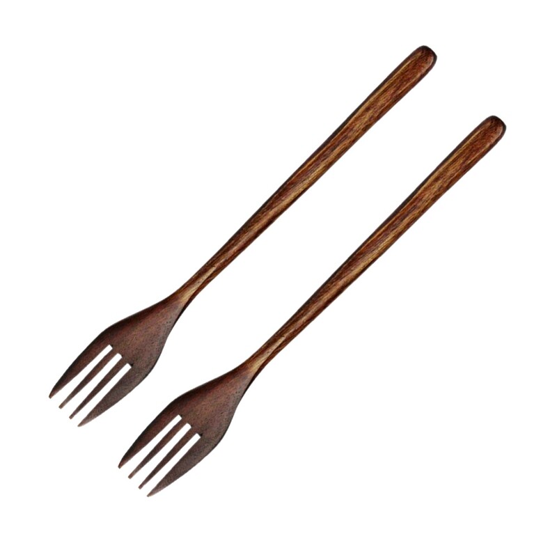 Wooden Forks, 5 Pieces -friendly Japanese Wood Salad Dinner Fork ...
